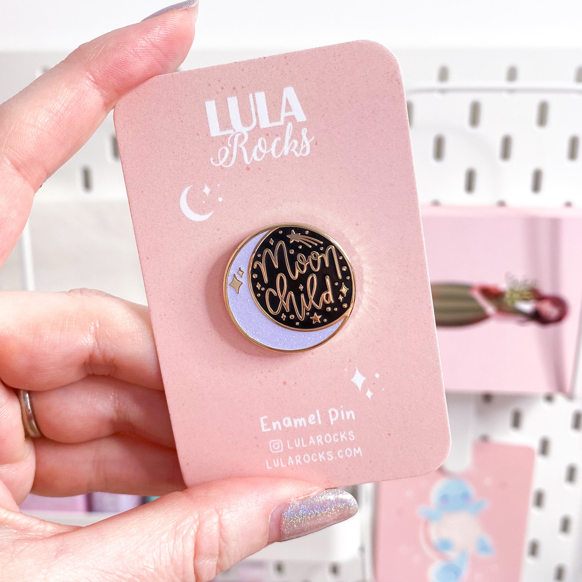 Moon Child Enamel Pin Cute Kawaii Gift | Lula Rocks